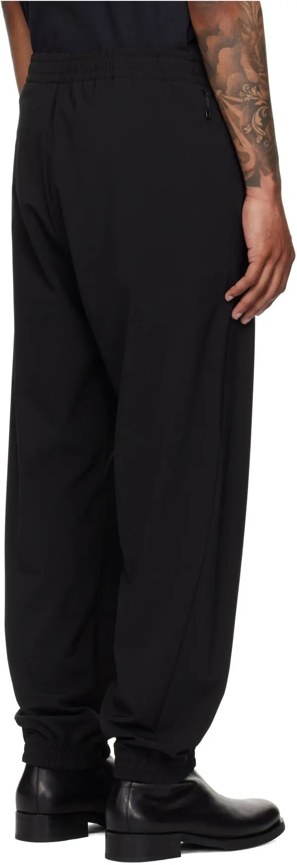 Moncler Logo Patch Jogging Pants - Black