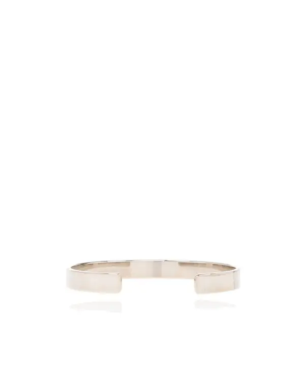 MAISON MARGIELA Logo Engraved Bangle Bracelet - White