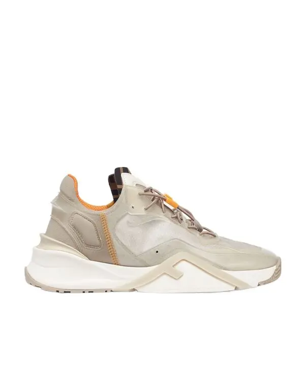 Fendi Flow Lace-up Sneakers - Light Brown