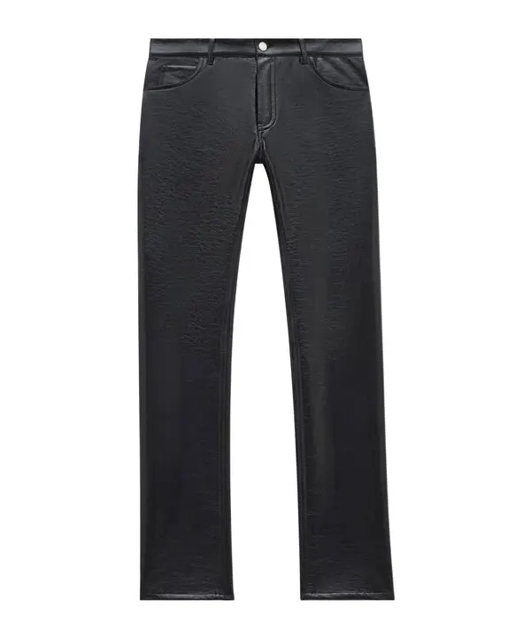 COURREGES Courrèges Straight-leg Vinyl Pants - Black
