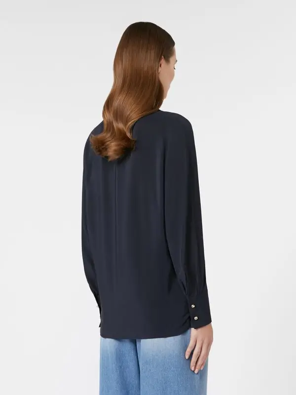 Max Mara Caco Silk Crepe De Chine Blouse
