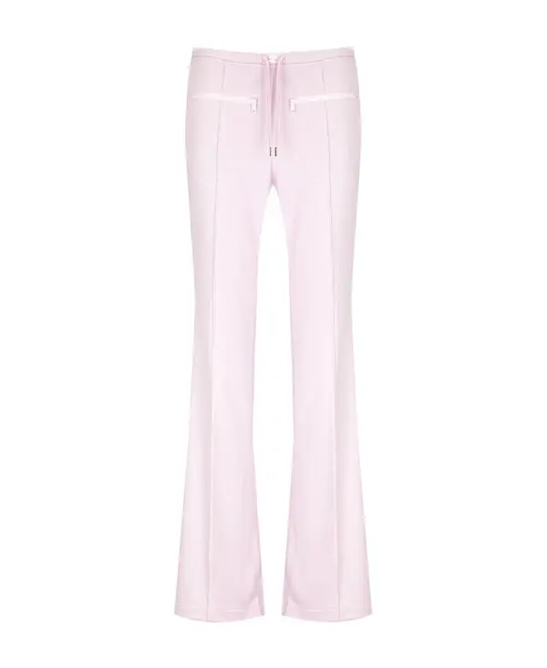 COURREGES Drawstring Flared Tracks Pants - Pink