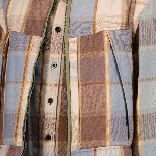 Sacai Checked Zip Overshirt Jacket