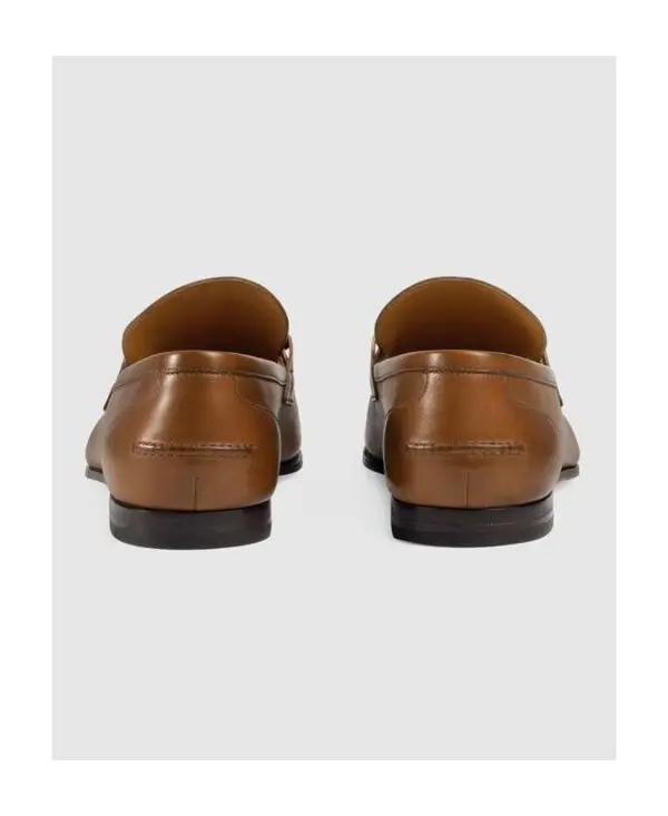 Gucci Jordaan Loafers With Horsebit Detail - Brown