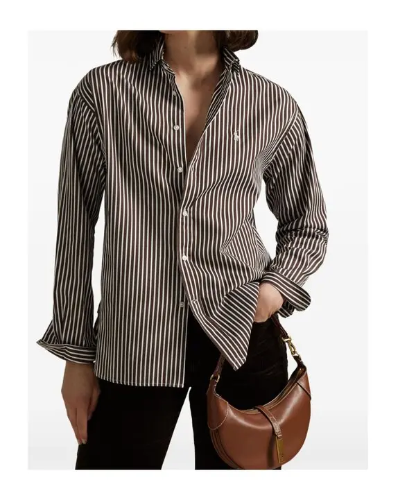Polo Ralph Lauren Striped Button-up Shirt With Lapel Collar - Multicolor
