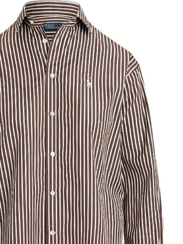 Polo Ralph Lauren Striped Embroidered Logo Shirt