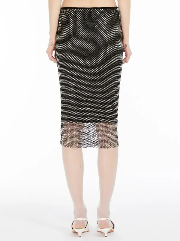 Sportmax Embellished A-line Midi Skirt
