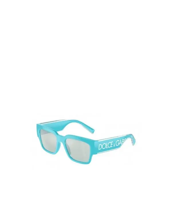 Dolce & Gabbana Square Frame Logo Sunglasses - Blue