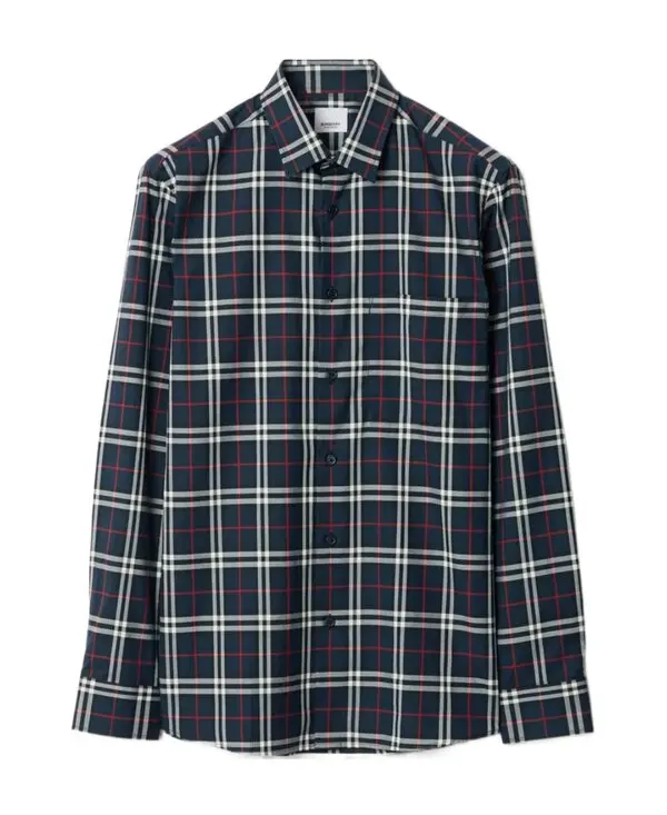 Burberry Simpson Checked Long Sleeved Shirt