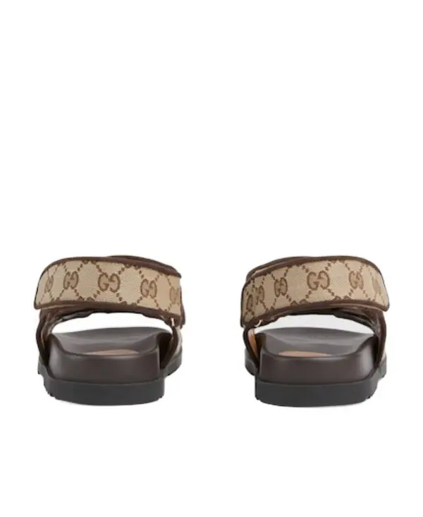Gucci Gg Monogrammed Sandals - Nude