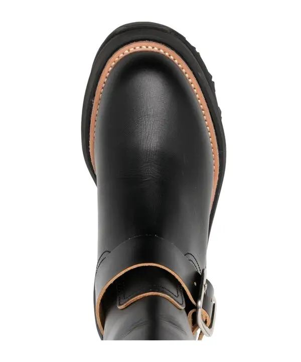 Sacai Buckle Detailed Engineer Boots