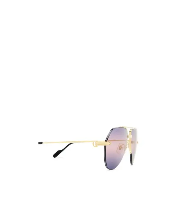 Cartier Aviator Frame Sunglasses - Pink