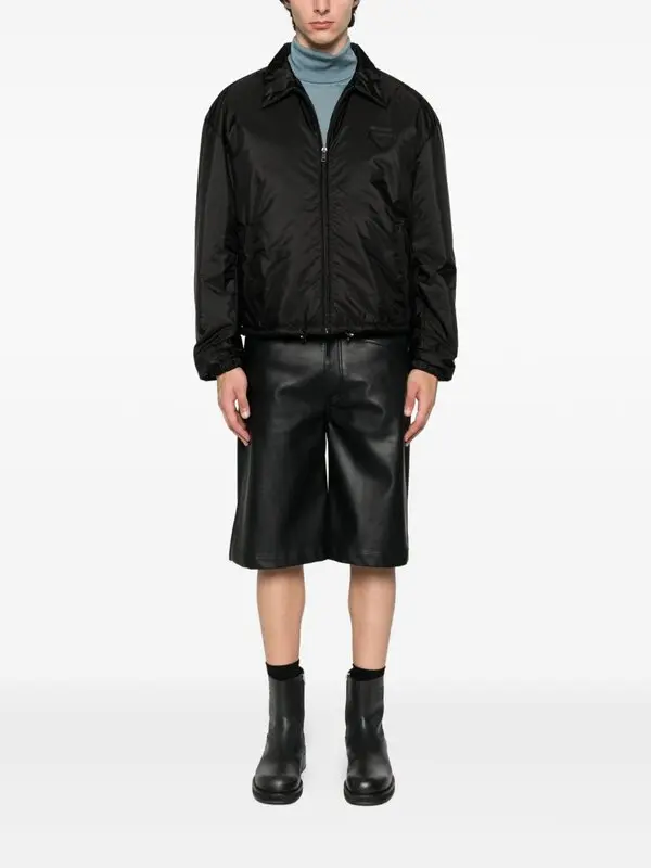 Prada Logo Detailed Zip-up Jacket