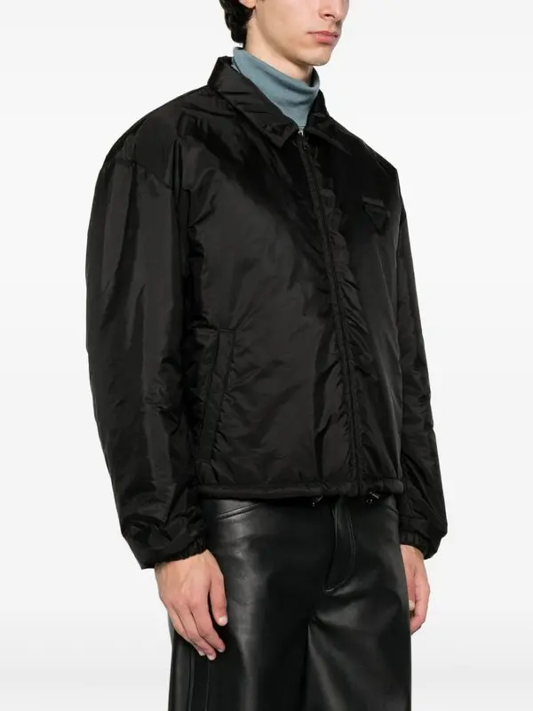 Prada Logo Detailed Zip-up Jacket