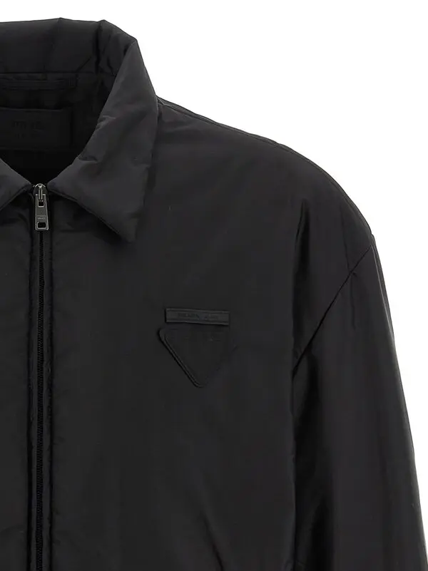 Prada Logo Detailed Zip-up Jacket