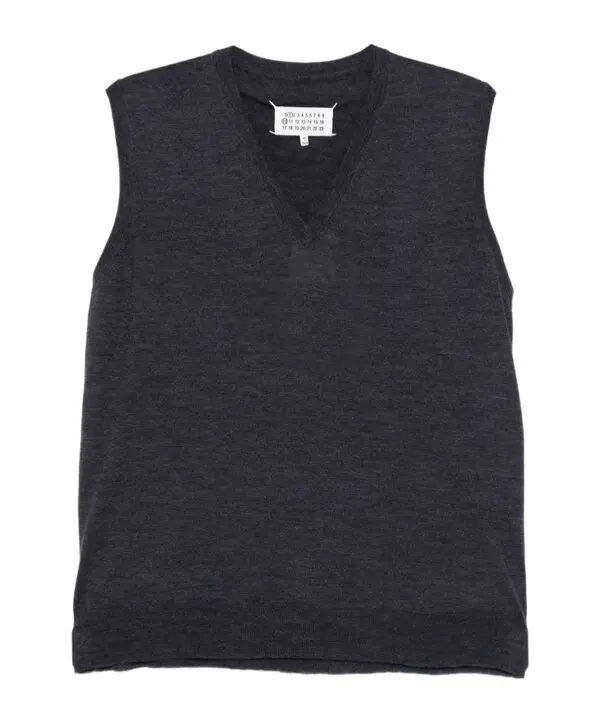 MAISON MARGIELA V-neck Knitted Vest