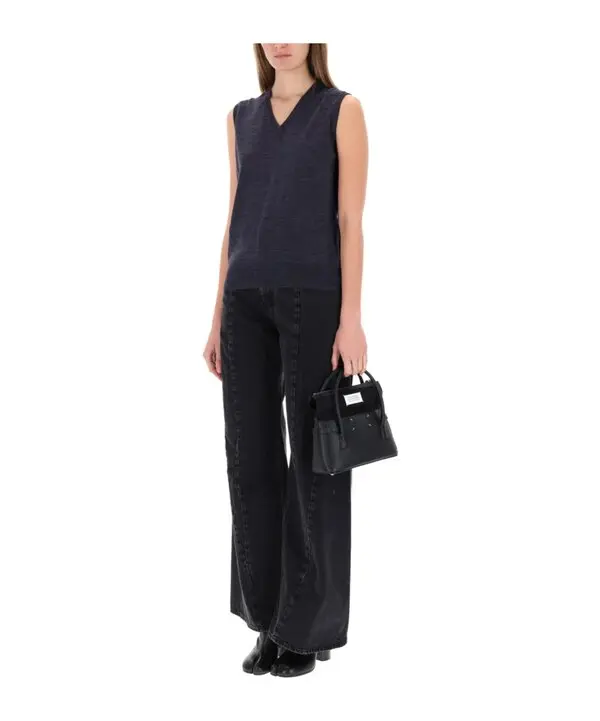MAISON MARGIELA V-neck Knitted Vest
