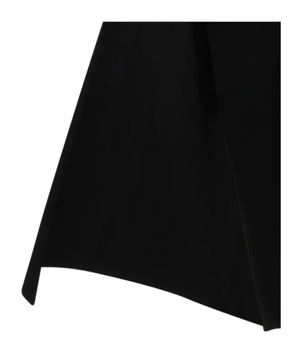 THOM KROM Cap Sleeve Dress With Asymmetrical Slit - Black