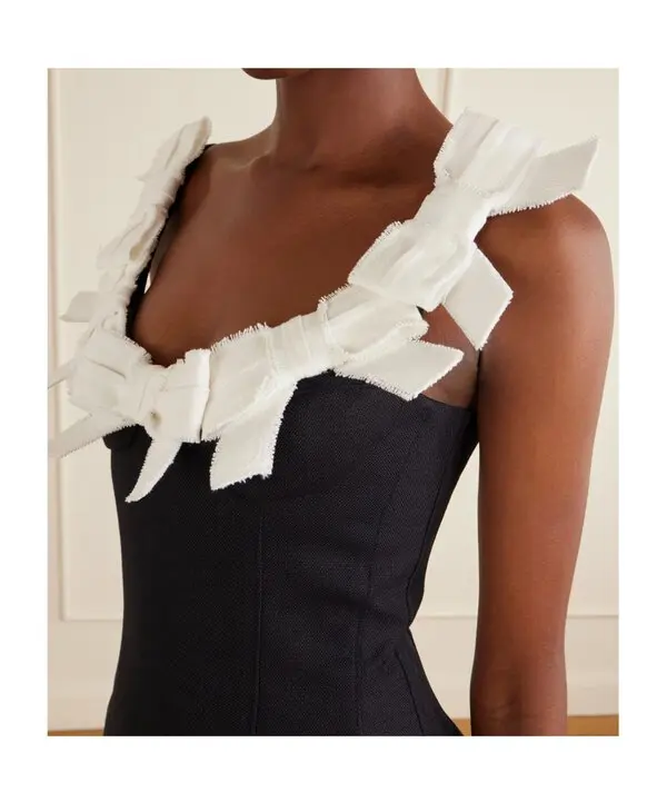 SHUSHU/TONG Sleeveless Bow-decorated Dress
