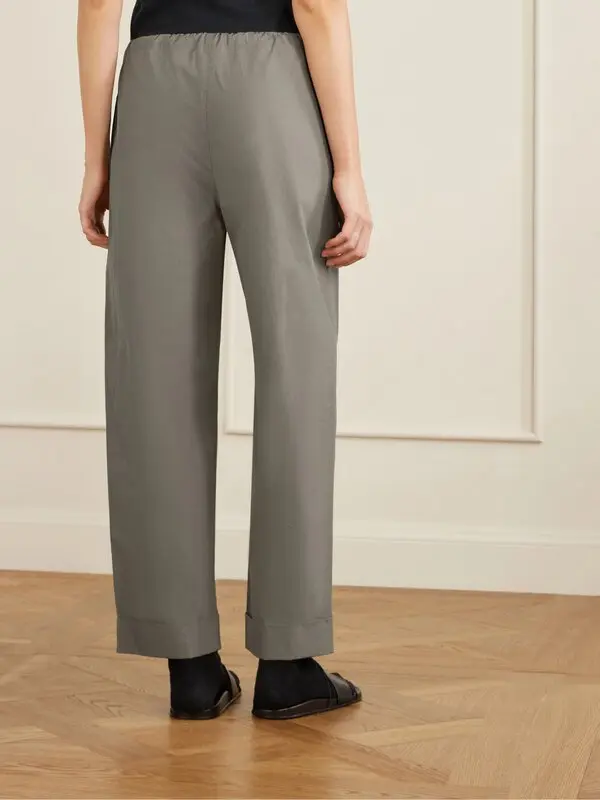 THE ROW Delano Elastic Drawstring Waist Trousers