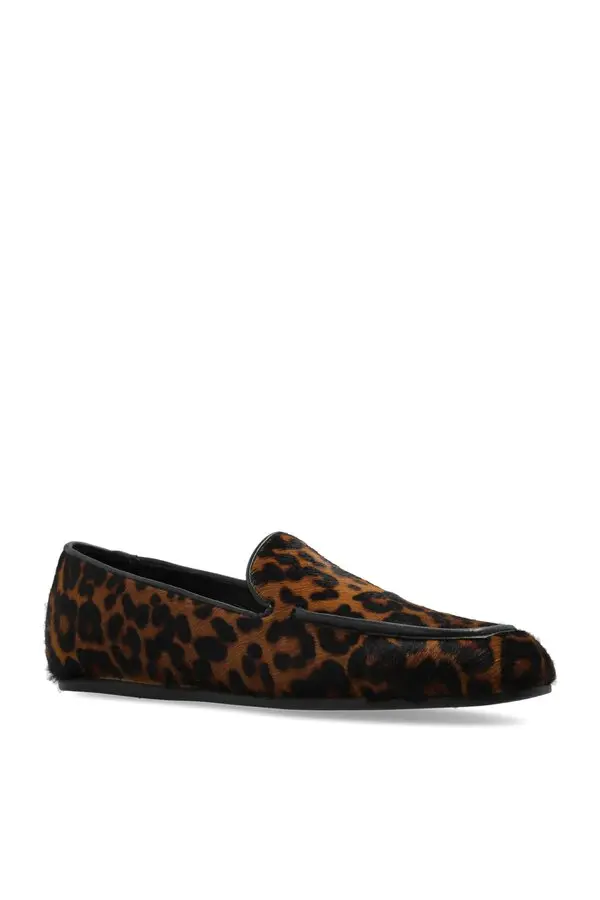 STUART WEITZMAN Leopard Print Loafers