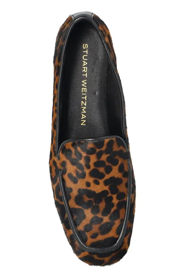 STUART WEITZMAN Leopard Print Loafers
