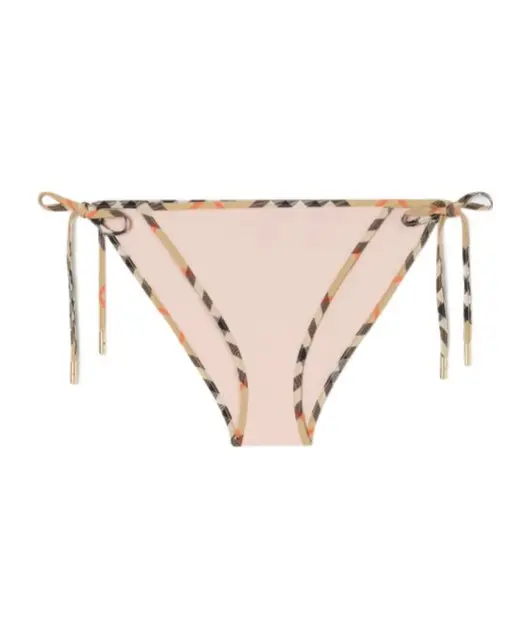 Burberry Check Trim Bikini Briefs - Bouquet Pink