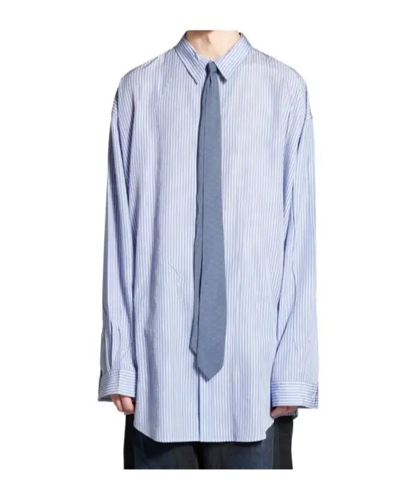 Balenciaga Pinstriped Long-sleeved Shirt