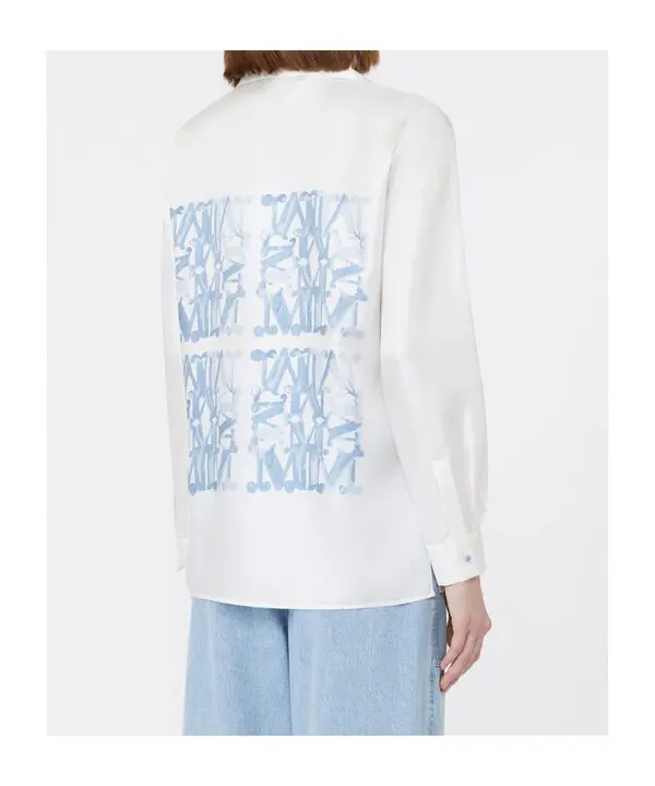 Max Mara Silk Print Shirt