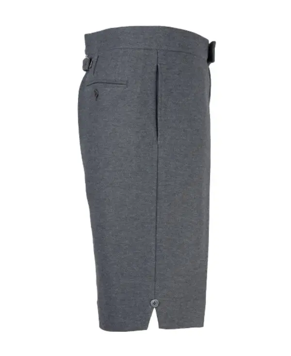 Thom Browne 4-bar Striped High-waist Bermuda Shorts - Gray