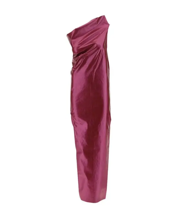 Rick Owens Athena Asymmetric Neck Gown - Red