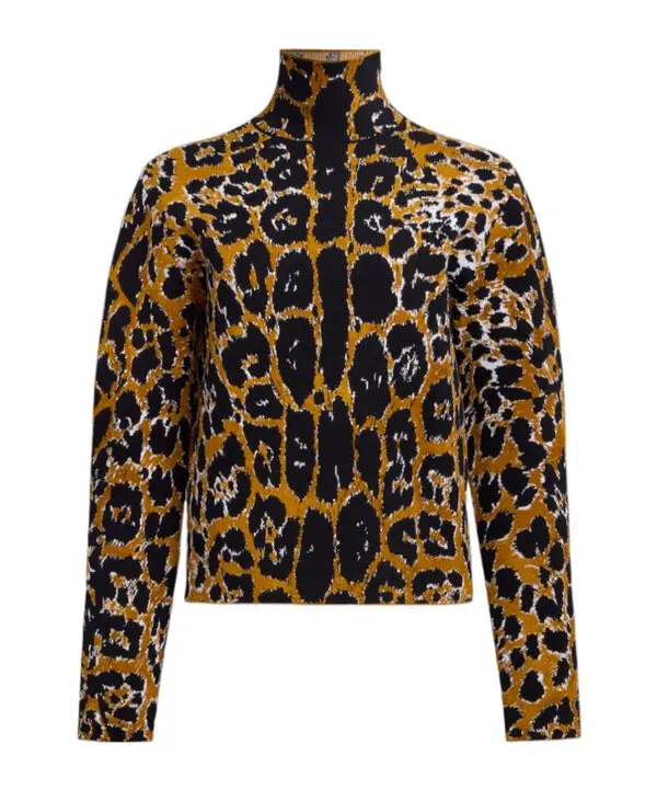 Alaïa High-neck Long-sleeve Sweater
