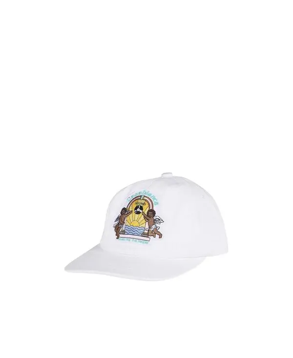 Casablanca Embroidered Logo Baseball Cap - White