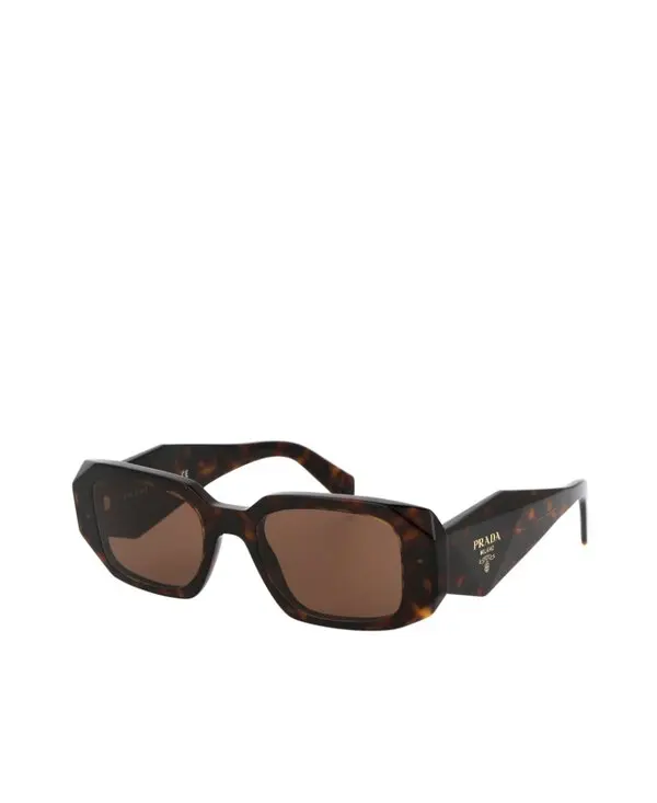 Prada Tortoiseshell Pattern Rectangle Frame Sunglasses