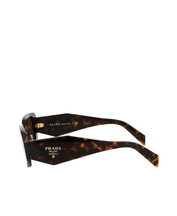 Prada Tortoiseshell Pattern Rectangle Frame Sunglasses