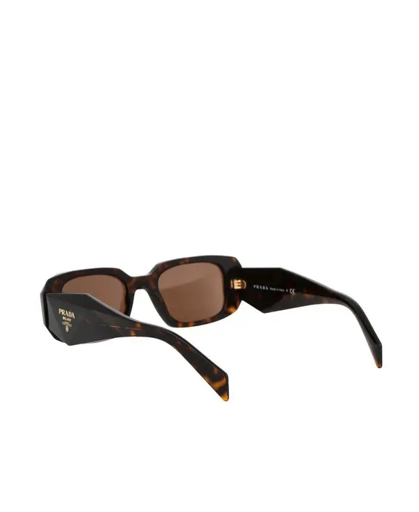 Prada Tortoiseshell Pattern Rectangle Frame Sunglasses