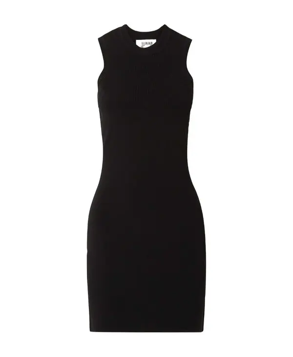 Victoria Beckham Sleeveless Ribbed Mini Dress