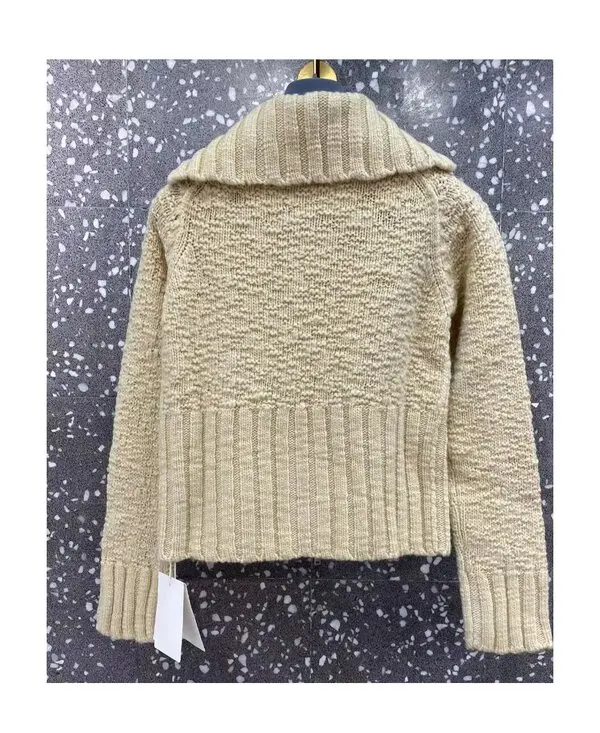 JIL SANDER Zip-up Lapel Cardigan