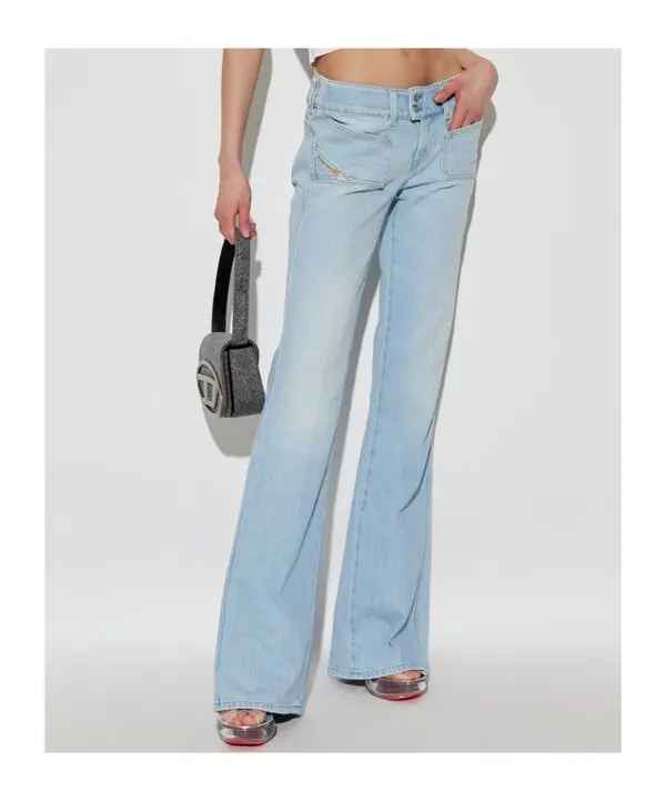 DIESEL® D-hush Flared Jeans - Light Blue