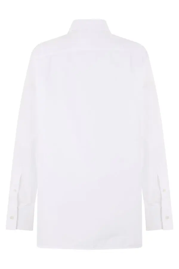 MAISON MARGIELA Buttoned Fringed Shirt - White