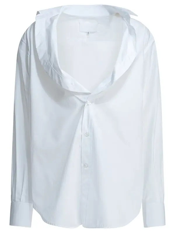 MAISON MARGIELA Buttoned Fringed Shirt - White