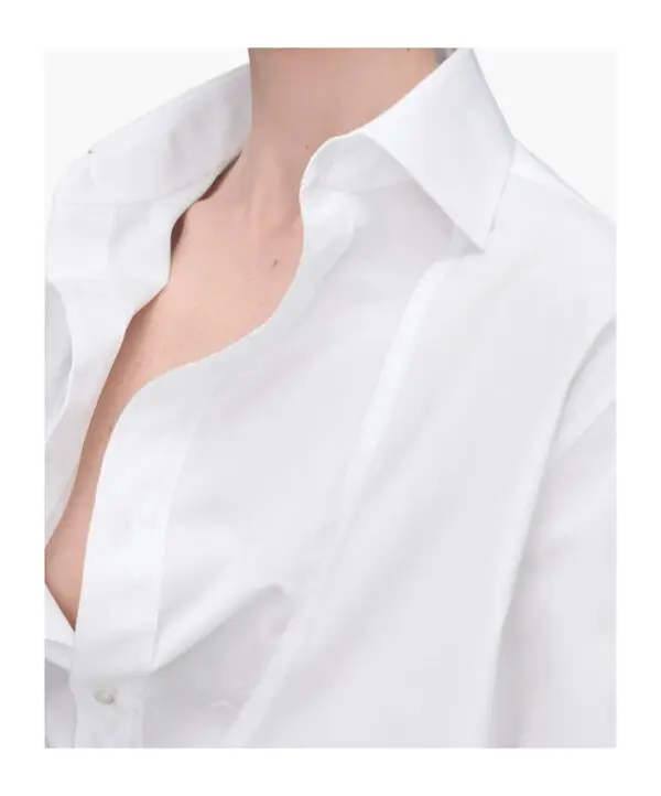MAISON MARGIELA Buttoned Fringed Shirt - White
