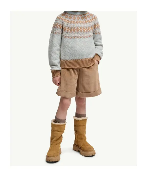Moncler Wool Blend Fair Isle Knit Sweater