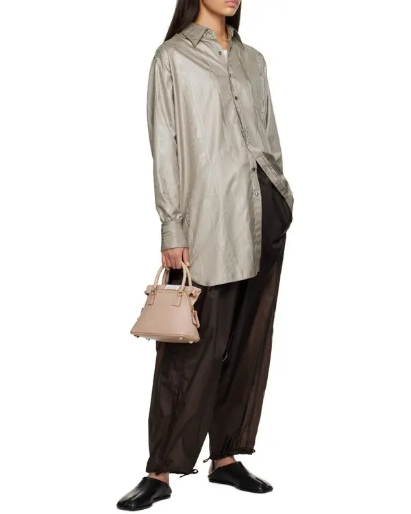 MAISON MARGIELA Wide Leg Drawstring Cuff Trousers