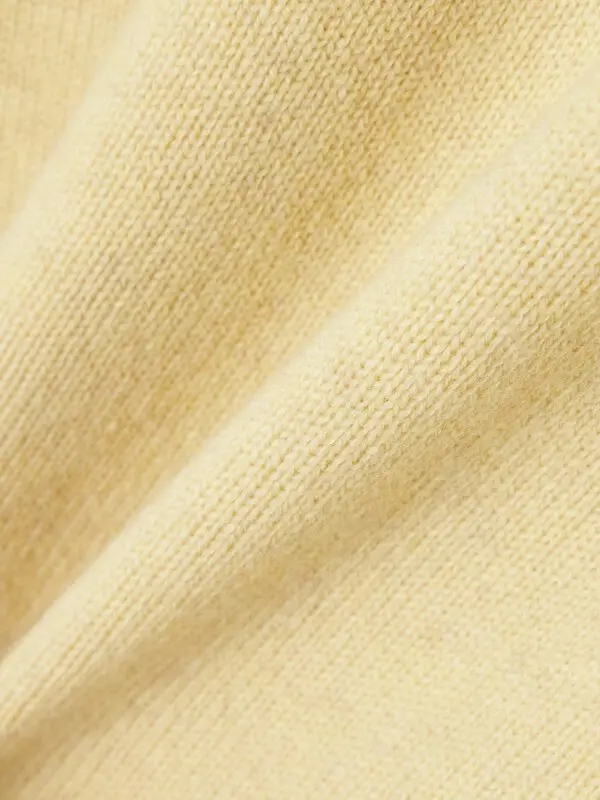 LEMAIRE Reversible Buttoned Jumper In Cashmere And Wool - Butter