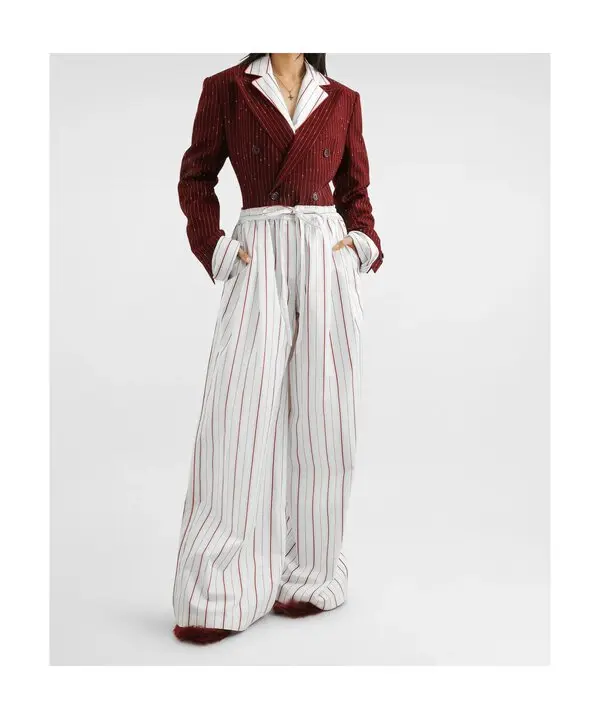 Dolce & Gabbana Double-breasted Pinstriped Taormina Jacket