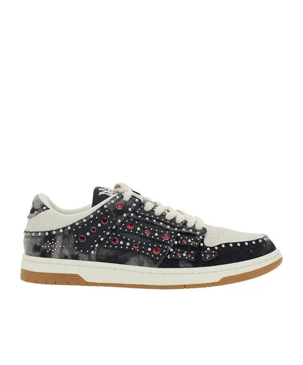 Amiri Embellished Low Top Sneakers - Black