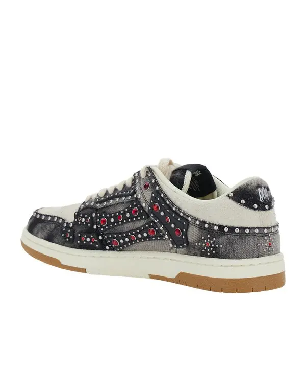 Amiri Embellished Low Top Sneakers - Black