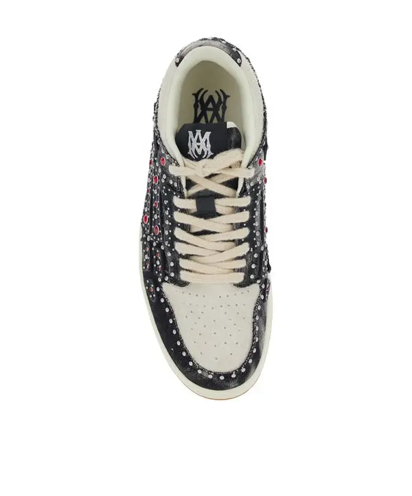 Amiri Embellished Low Top Sneakers - Black