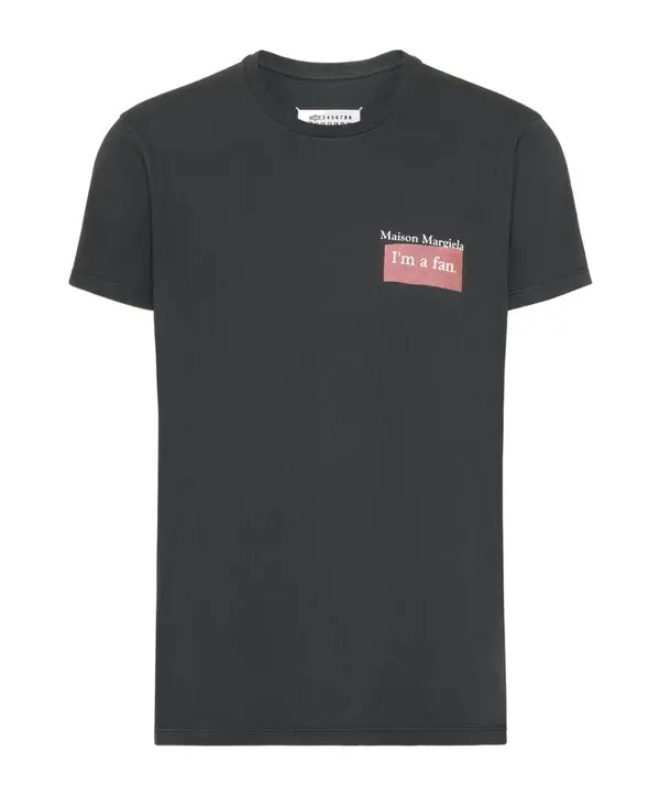 MAISON MARGIELA Logo Patch Crewneck T-shirt - Charcoal